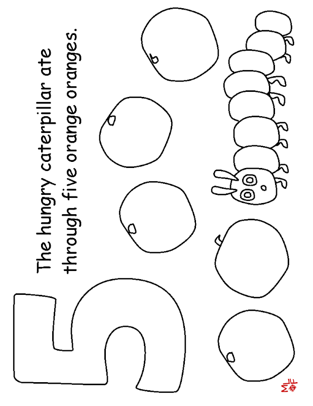 Coloring Pages For Very Hungry Caterpillar ~ Top Coloring Pages